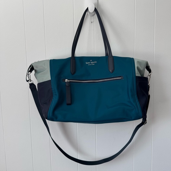 kate spade | Bags | Kate Spade Chelsea Tricolor Colorblock Nylon ...